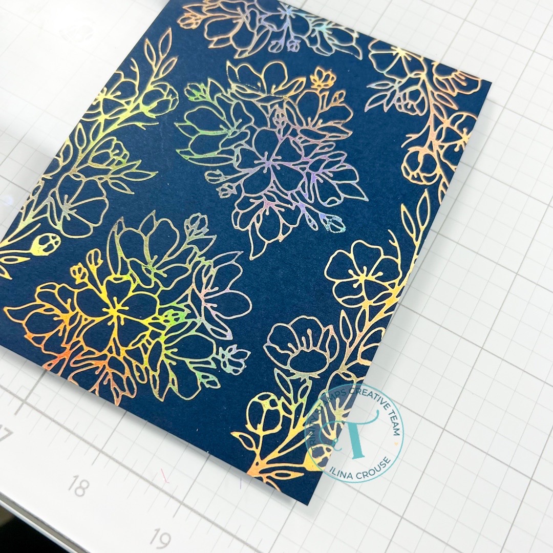 Foiled Sakura Blooms Hello – Trinity Stamps