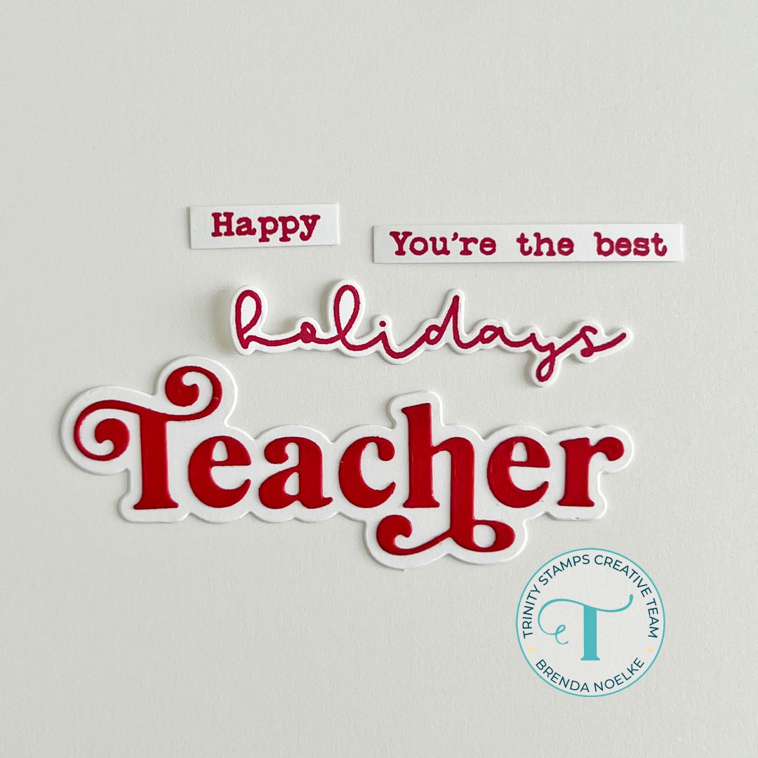 Happy Holidays Teacher – Shaped Card – 12 Days of Christmas – Trinity ...