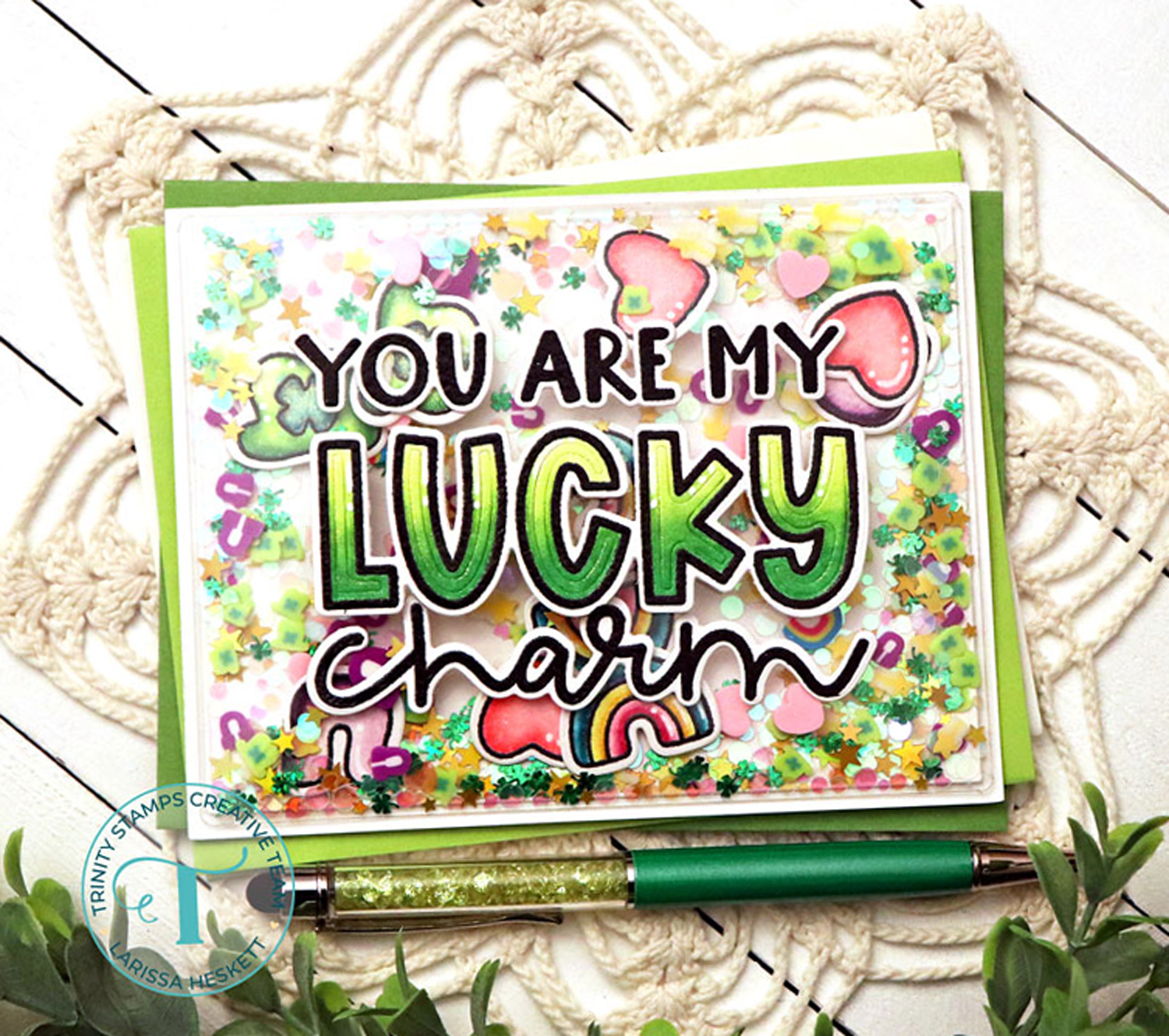 You Are My Lucky Charm Shaker Card!! – Trinity Stamps