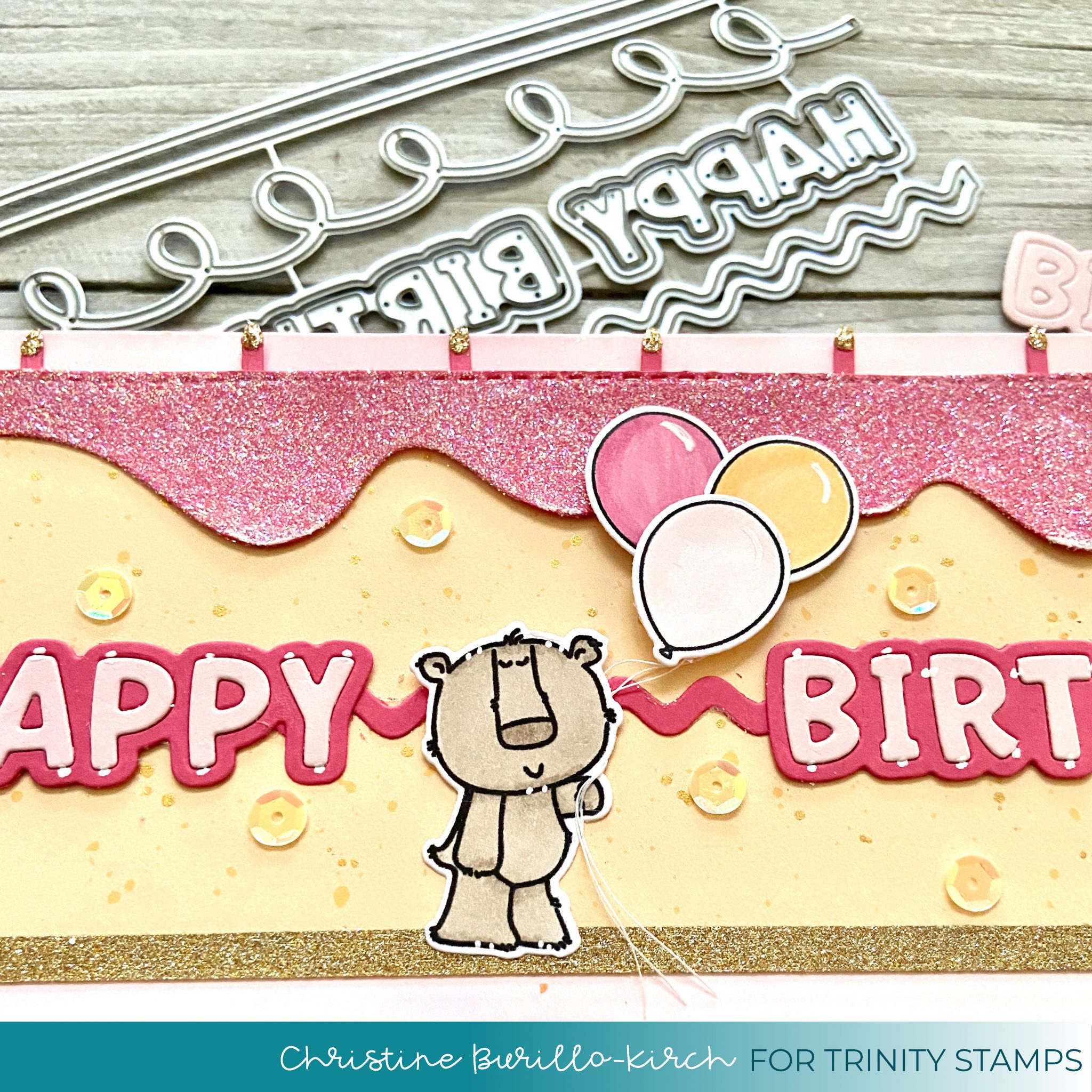 Slimline Birthday Cake – Trinity Stamps