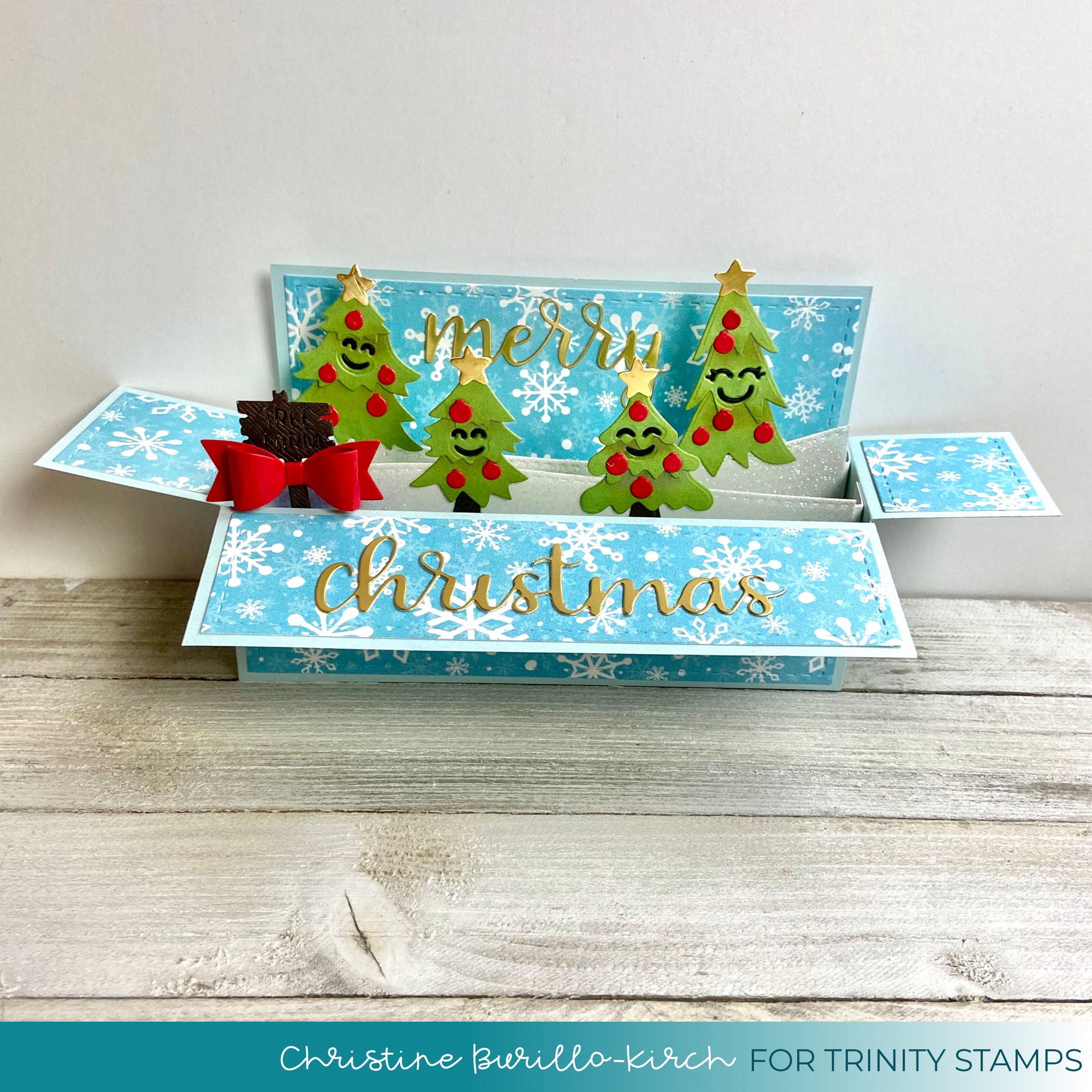 Sneak Peek & Tutorial: Slimline Wide Box Card Die Set – Trinity Stamps