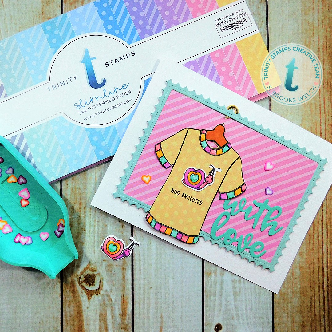 Hug Enclosed – Trinity Stamps