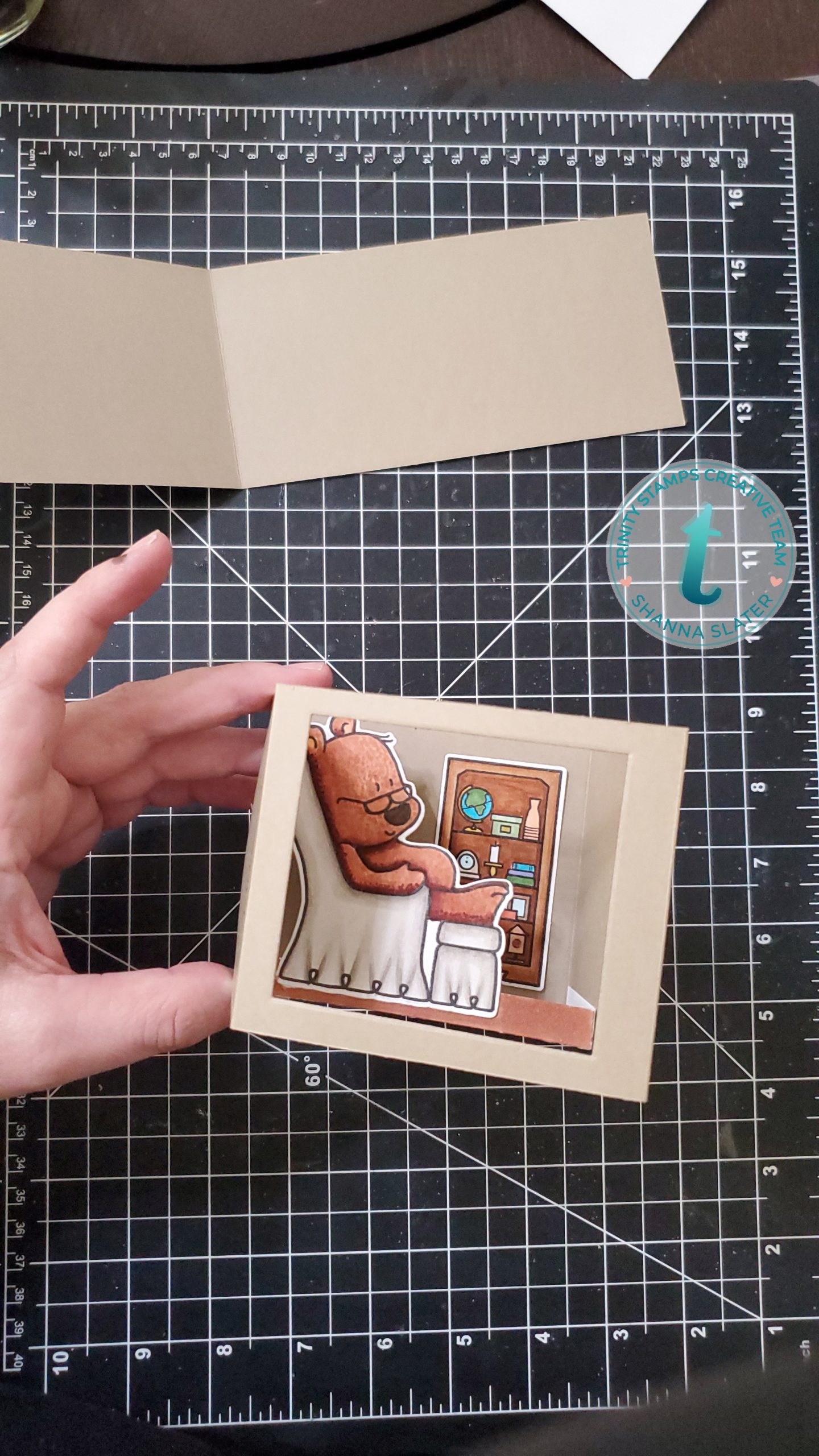 Interactive Mini-Slimline Shadowbox scene card – Trinity Stamps