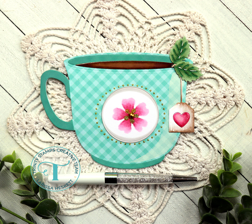 Shaped Tea Cup Card using coordinating Stencils in Different Ways ...