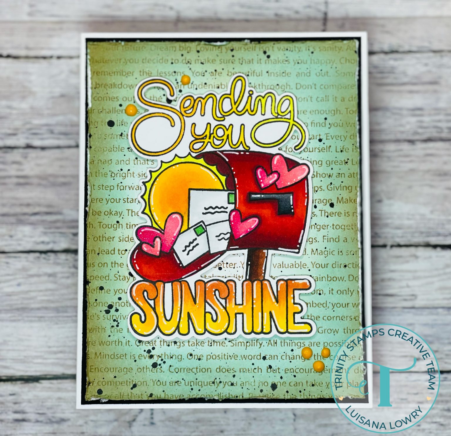 Sending you Sunshine – Trinity Stamps