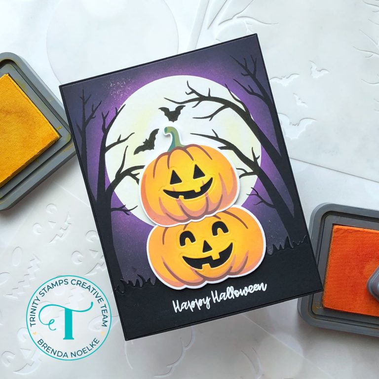 Happy Halloween – Pumpkinhead Scene – Trinity Stamps