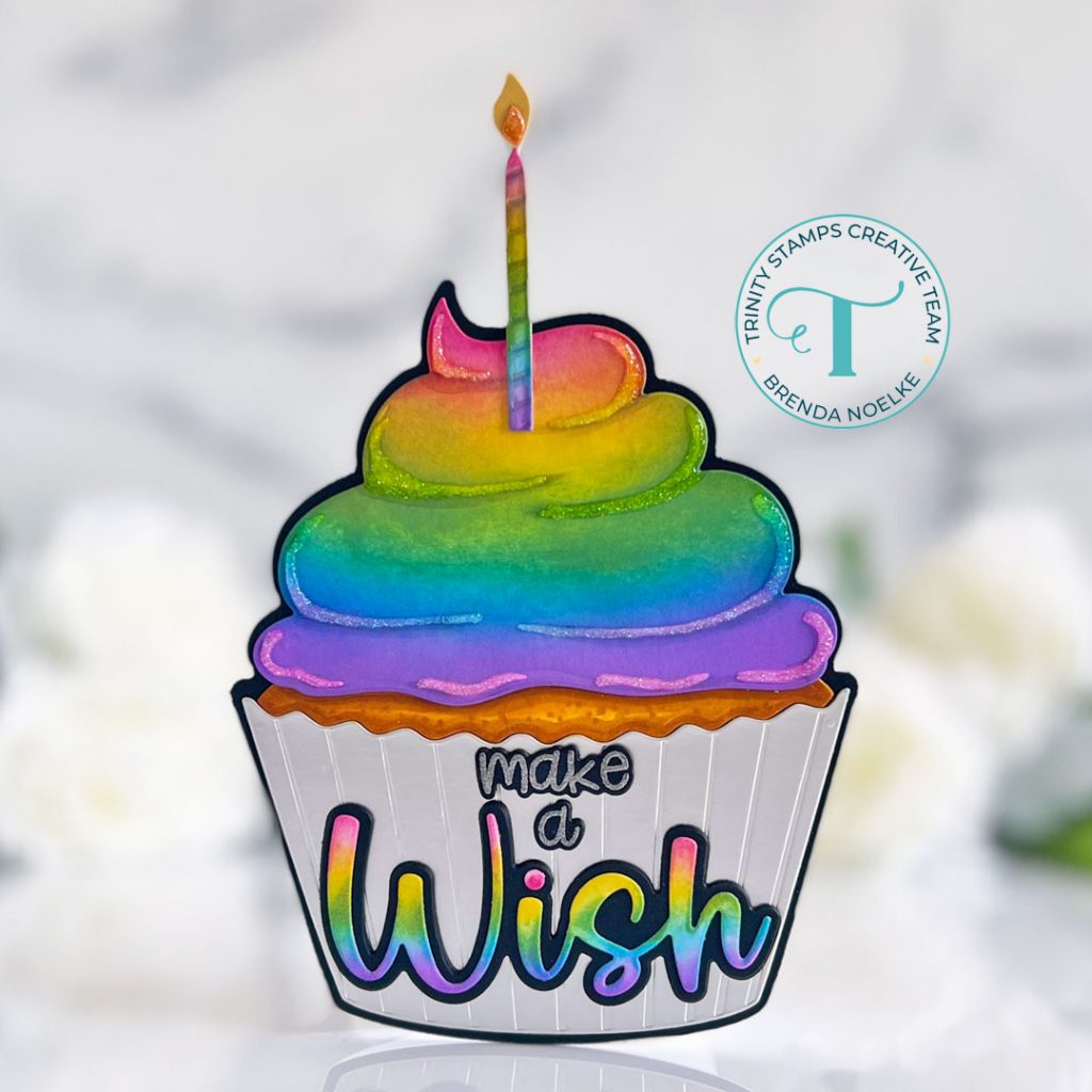 Make A Wish Cupcake Shaped Card – Trinity Stamps