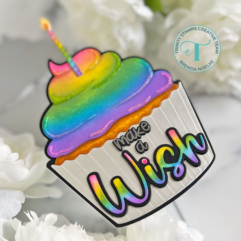 Make A Wish Cupcake Shaped Card – Trinity Stamps