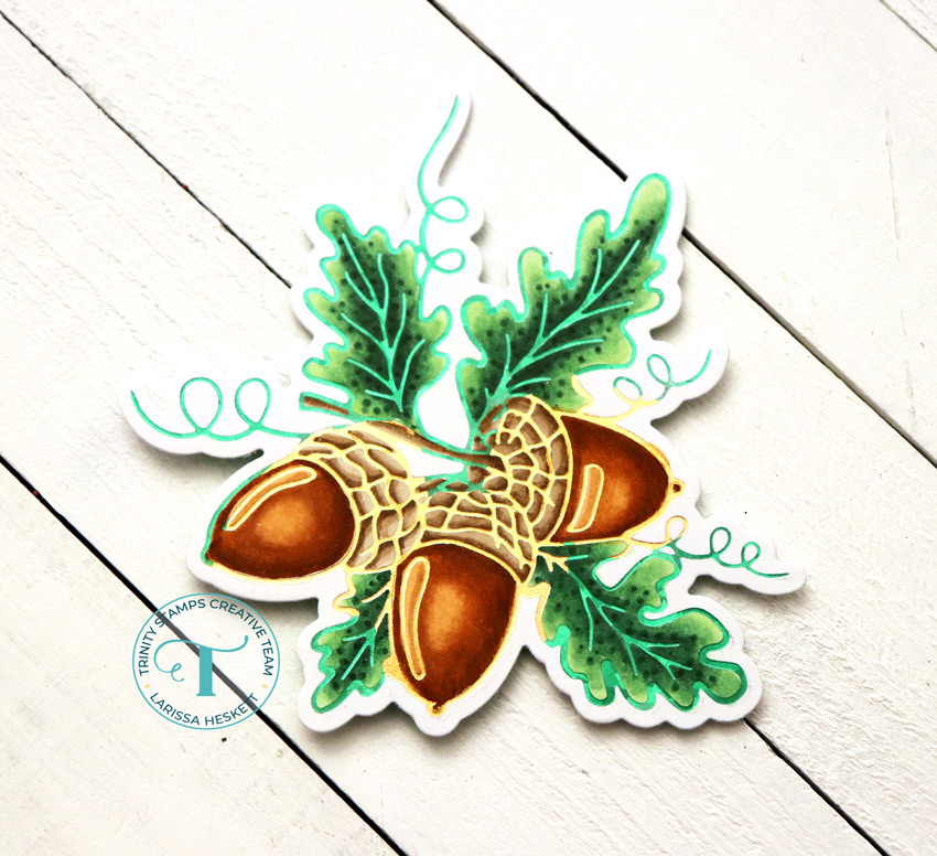 Acorn Cluster Cut & Foil Grateful Card Set!! – Trinity Stamps