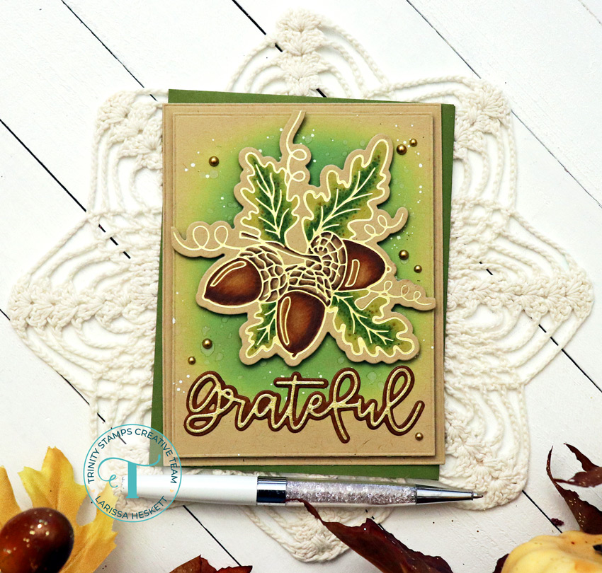 Acorn Cluster Cut & Foil Grateful Card Set!! – Trinity Stamps