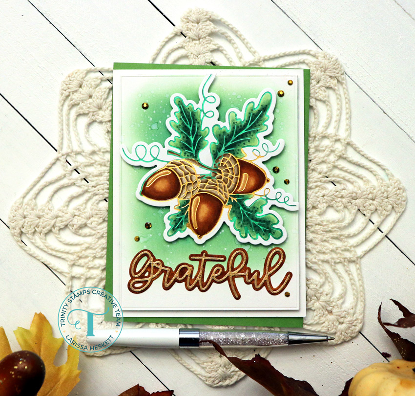 Acorn Cluster Cut & Foil Grateful Card Set!! – Trinity Stamps