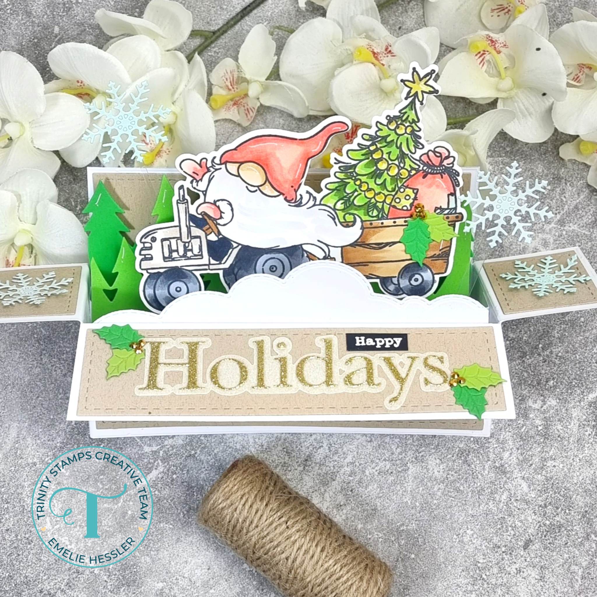 12 Days of Christmas Day 12: Box Card – Trinity Stamps