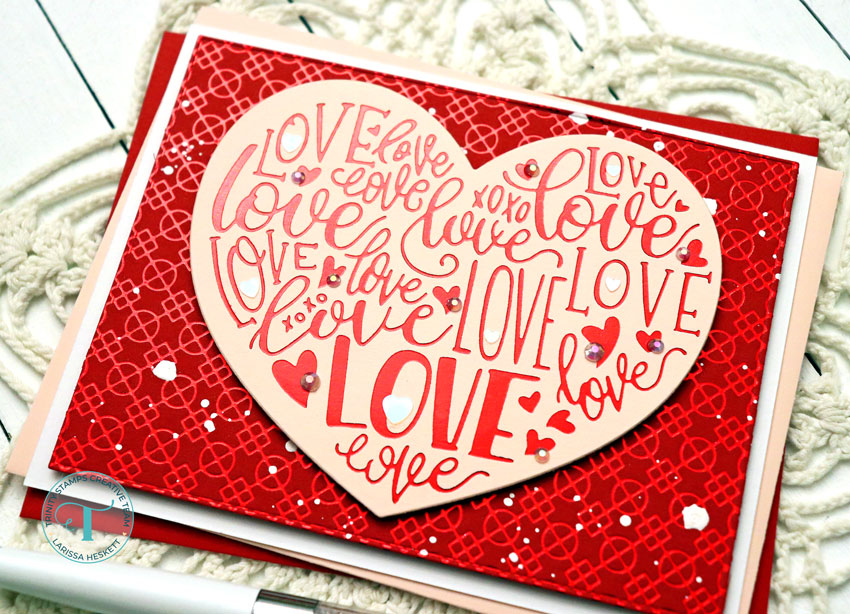 Hot Foiled Love Heart Cards w/ Therm O Web!! – Trinity Stamps