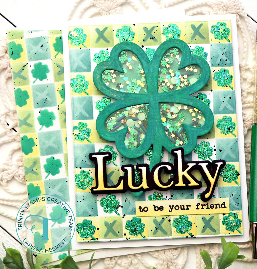 Day 6 SNEAK PEEK ~ Checkered Add-On: Clovers Stencil!! – Trinity Stamps