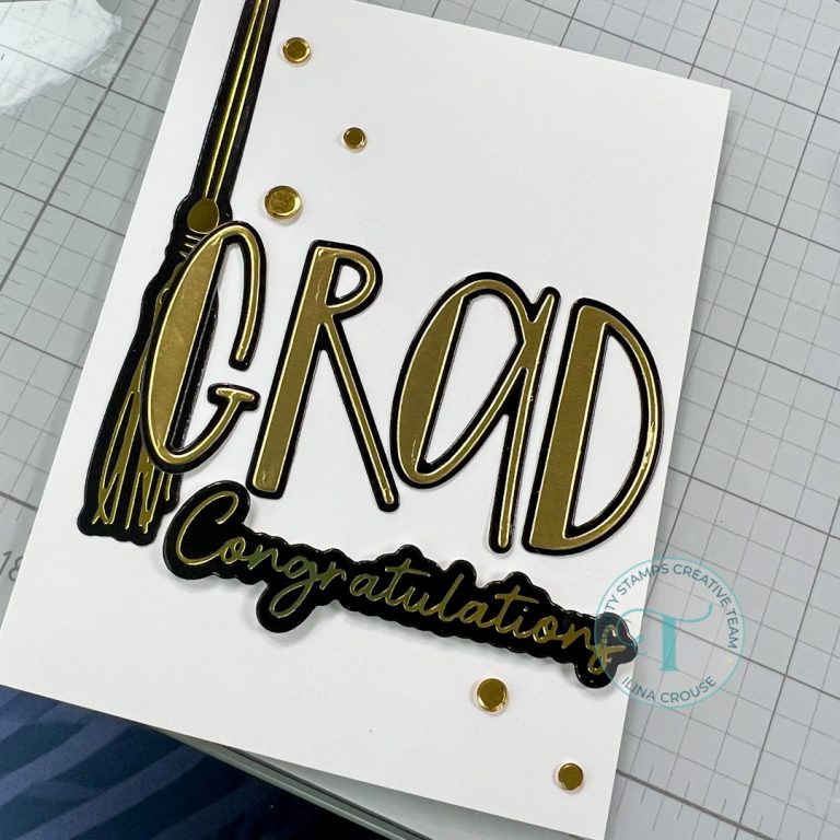 Congratulations Grad Foiled Card – Trinity Stamps