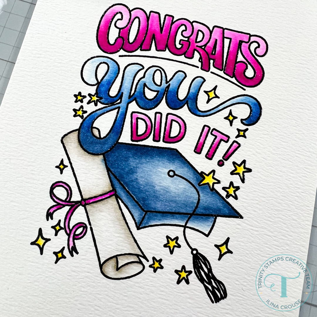 Congrats,You Did It Graduation Card – Trinity Stamps