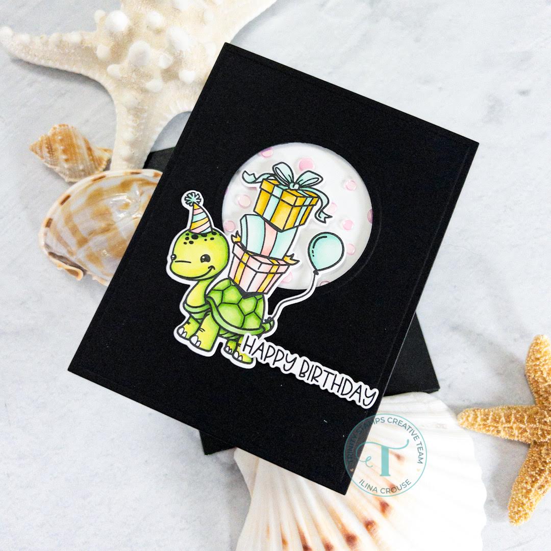 Tardy Turtle Birthday Card – Trinity Stamps