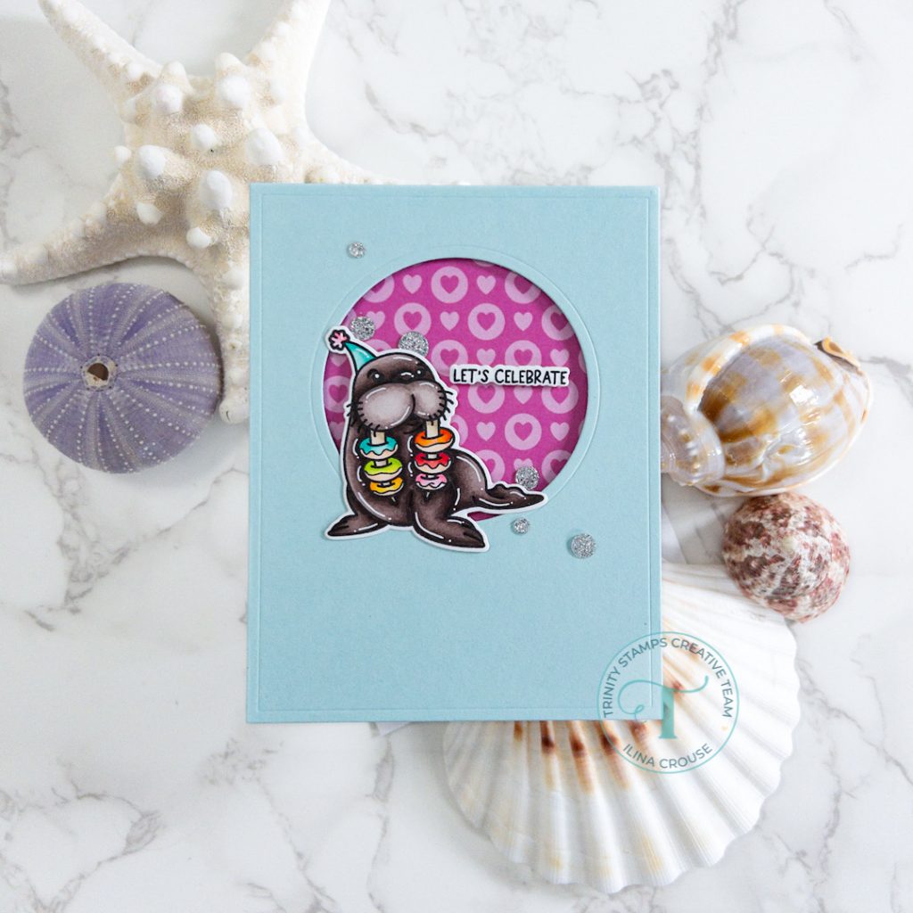 Party Walrus A2 Card – Trinity Stamps