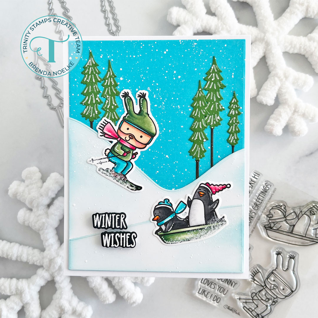 Winter Wishes – Bunny Slope – Trinity Stamps