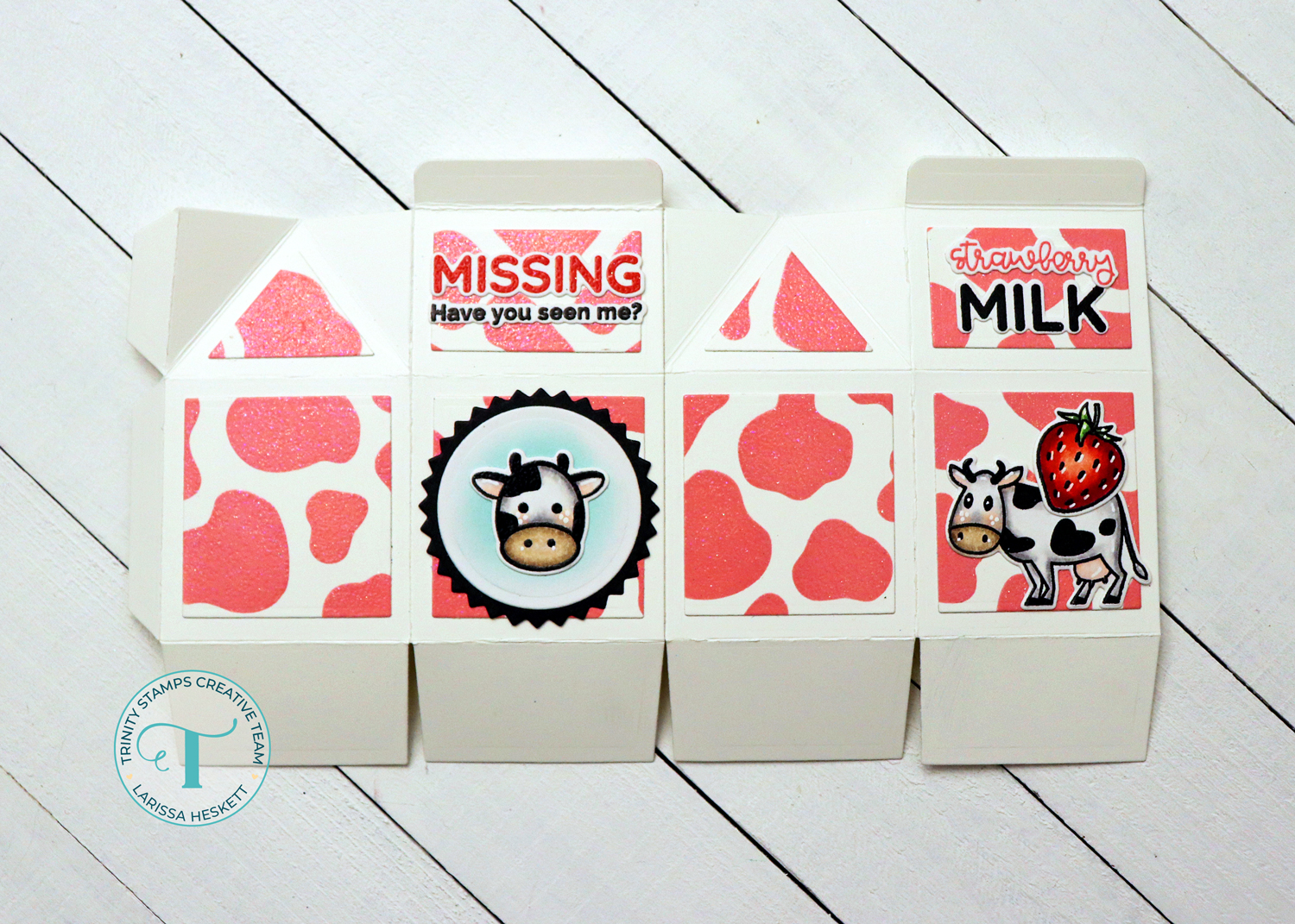 Strawberry Milk Carton Gift Box!! – Trinity Stamps