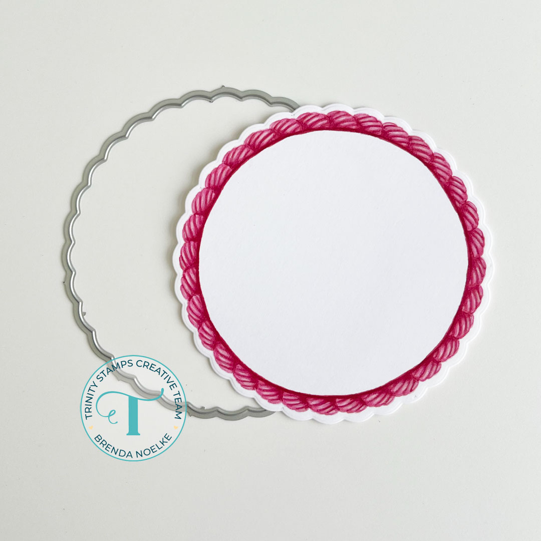 Round Birthday Cake Card – Trinity Stamps