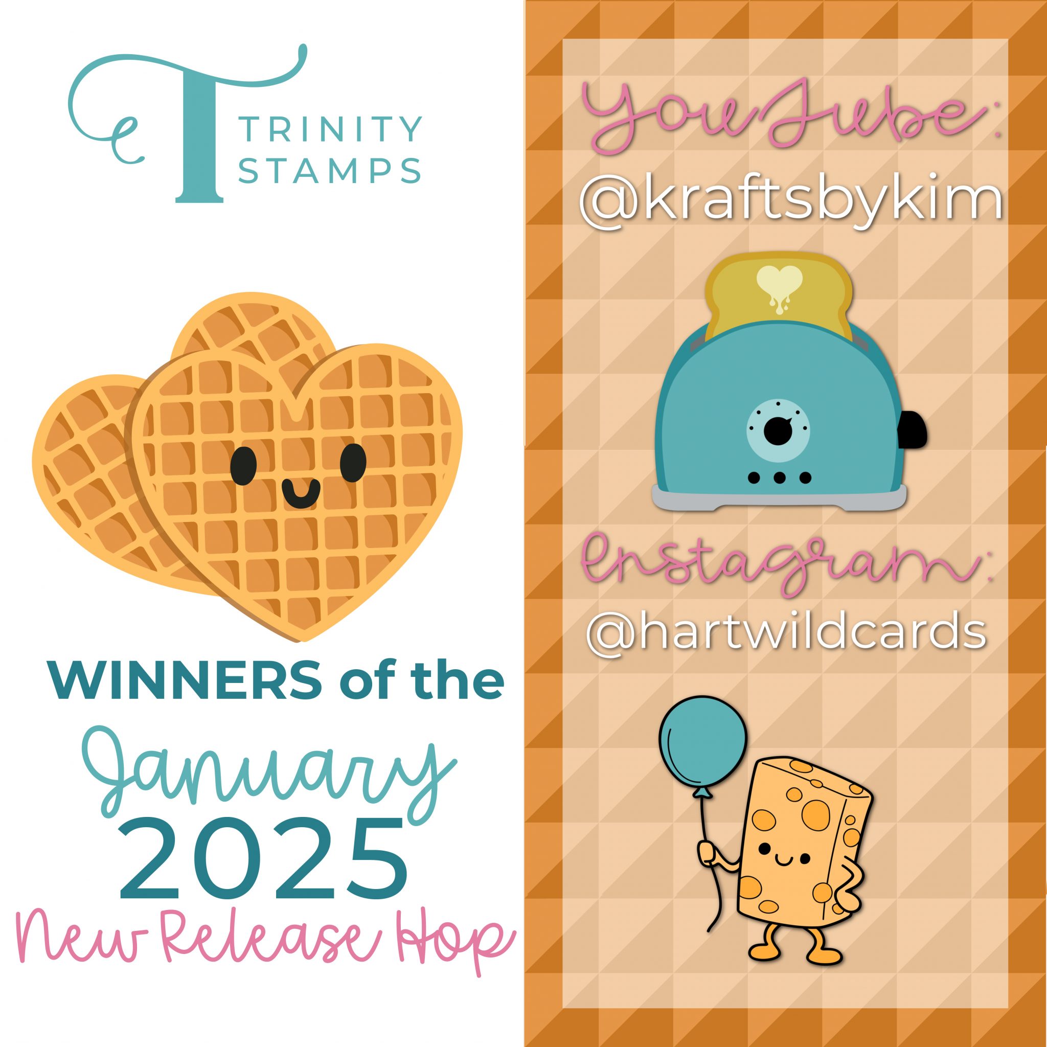 Raspberry Waffles and HOP WINNERS! – Trinity Stamps