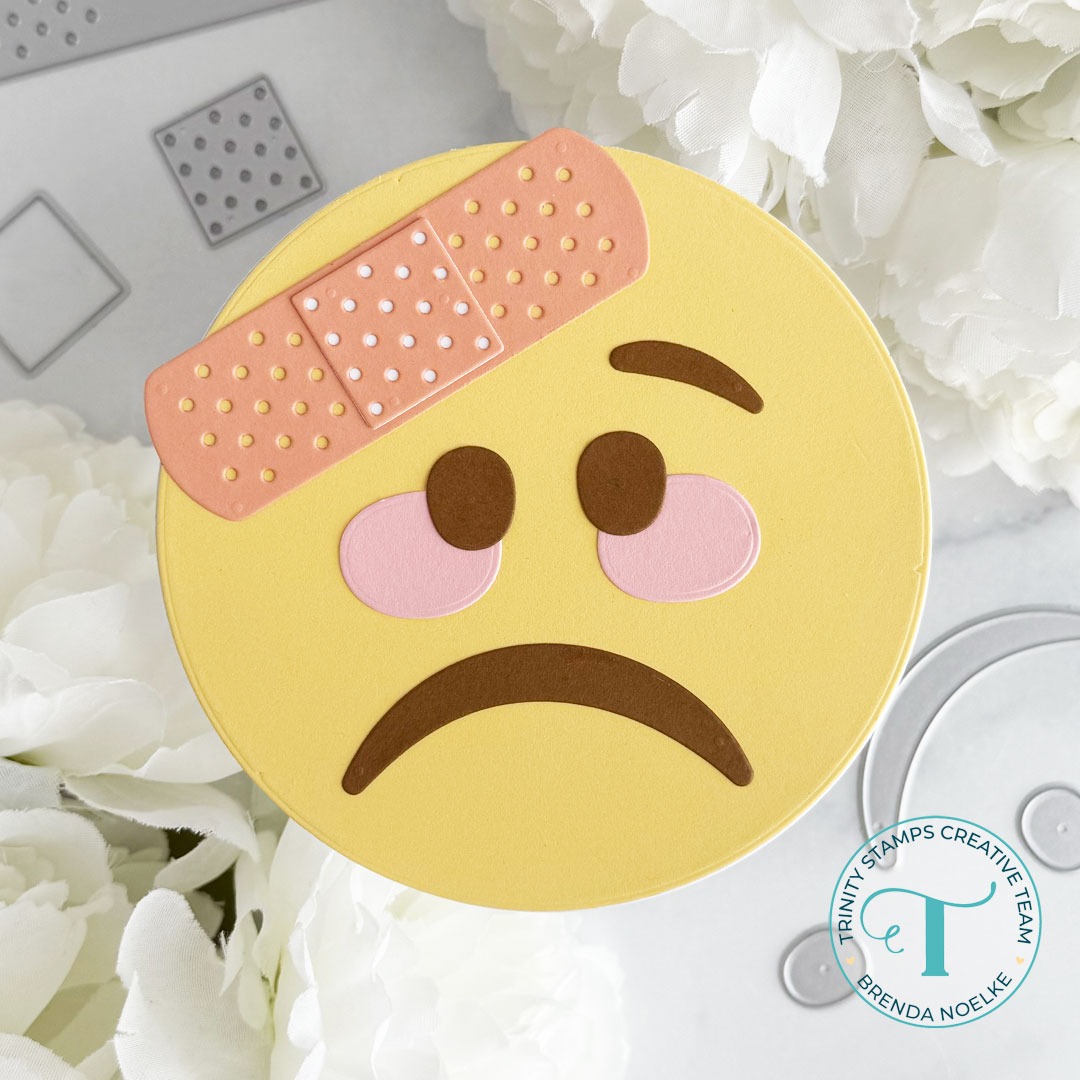 Sorry About Your Boo-Boo Circle Shaped Emoji Card – Trinity Stamps