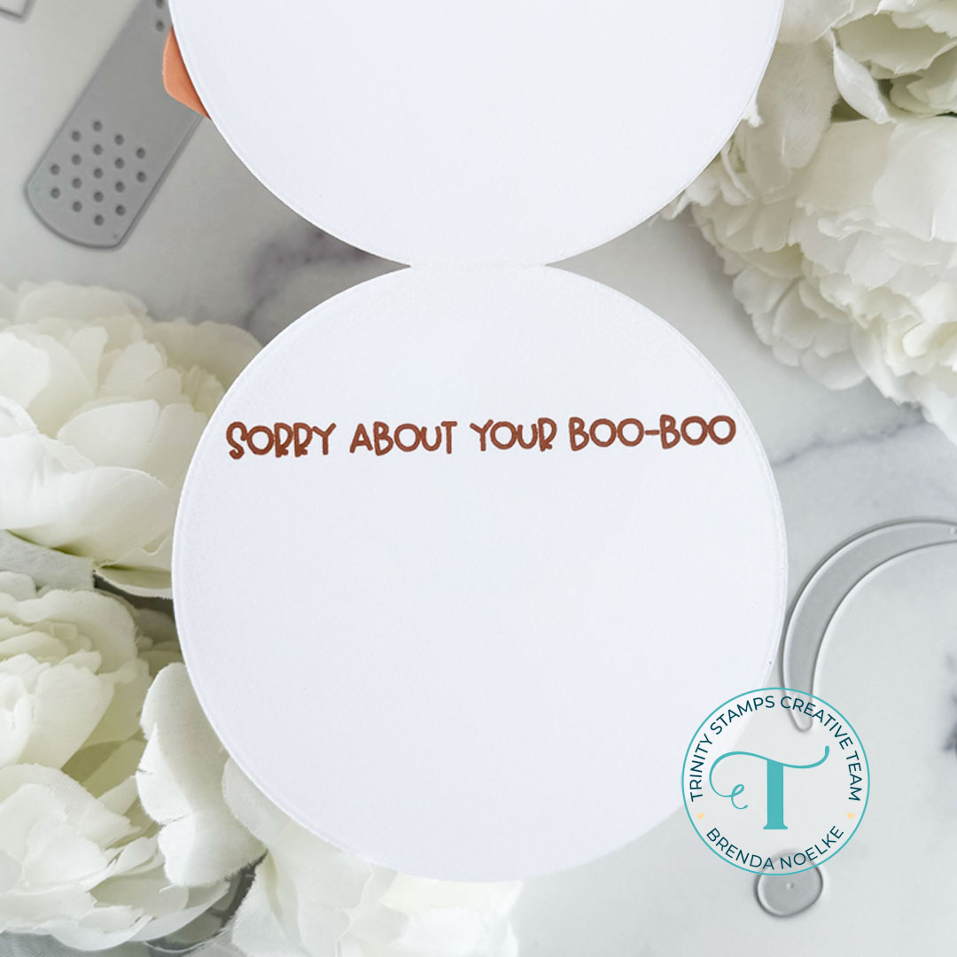 Sorry About Your Boo-Boo Circle Shaped Emoji Card – Trinity Stamps