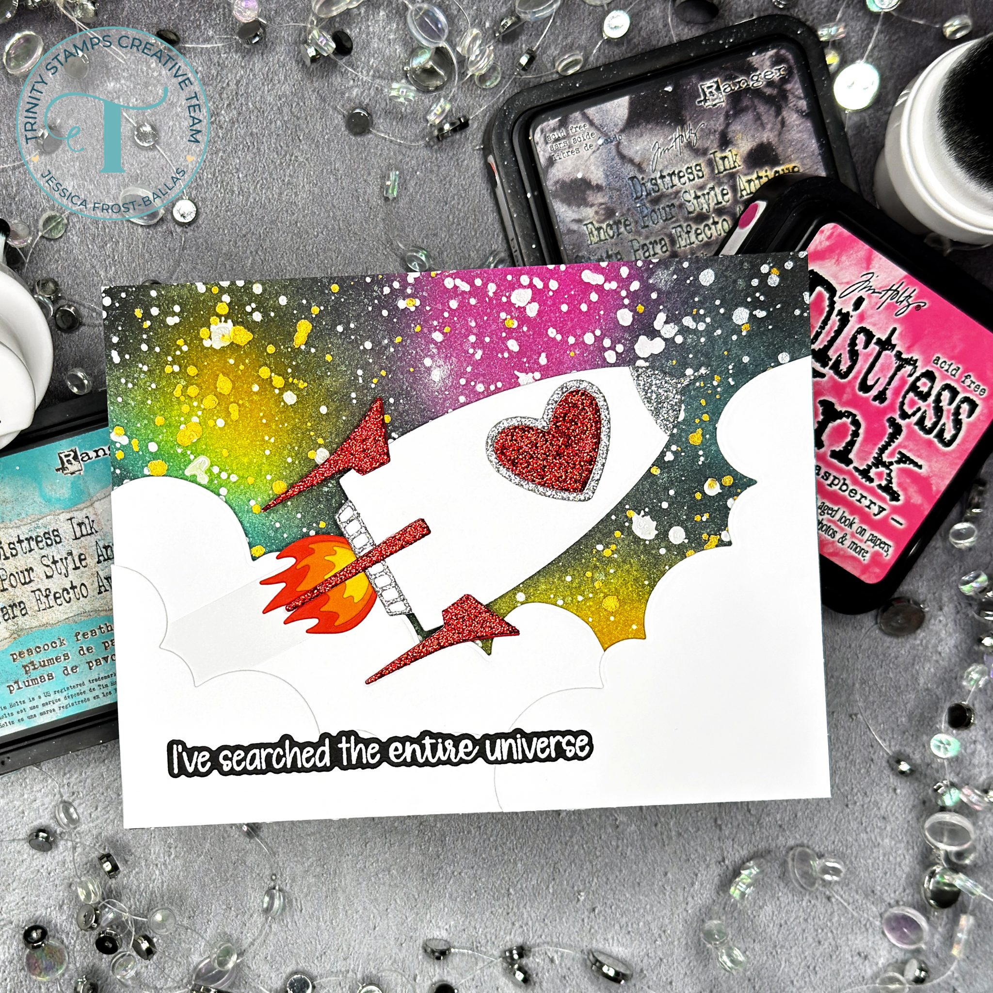 VIDEO: How to Create a Mixed Media Galaxy Background – Trinity Stamps