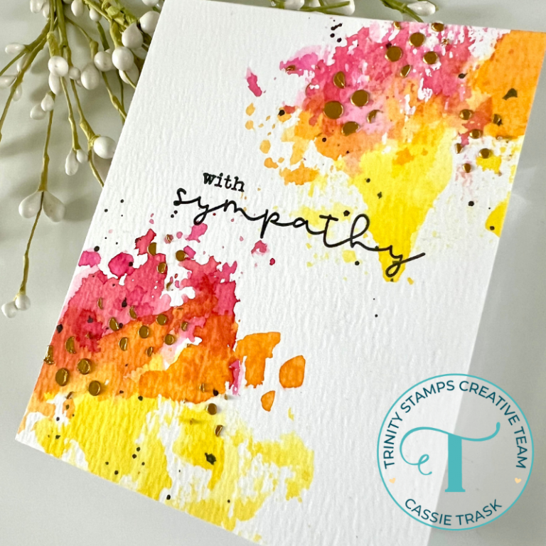 A Simple Sympathy Card – Trinity Stamps